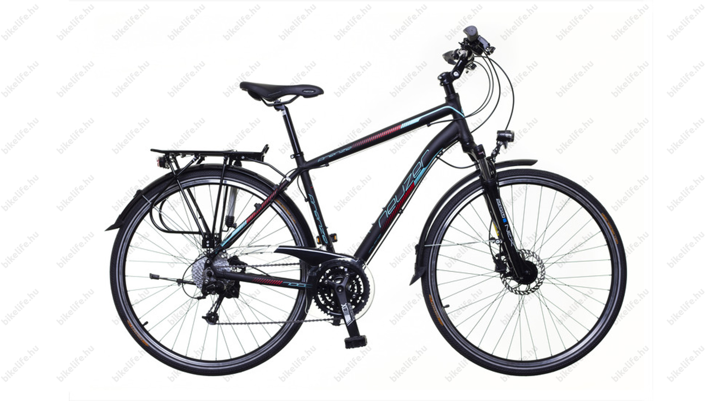 Neuzer Firenze 400 férfi alu vázas trekking kerékpár, agydinamós, 27 ...