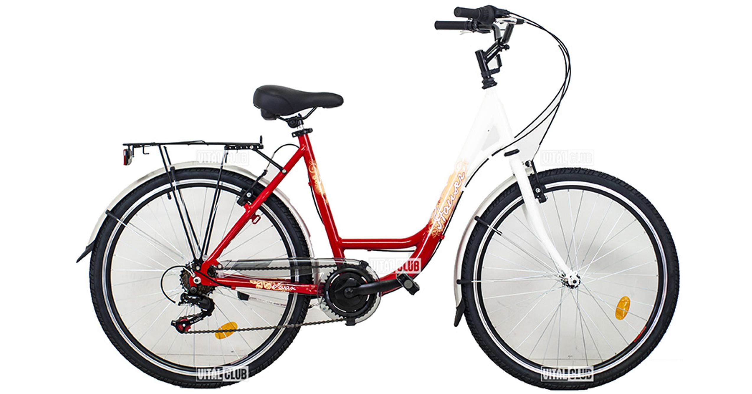 Hauser Swan 26-os városi kerékpár aluvázas, 6sebességes, duplafalú ...