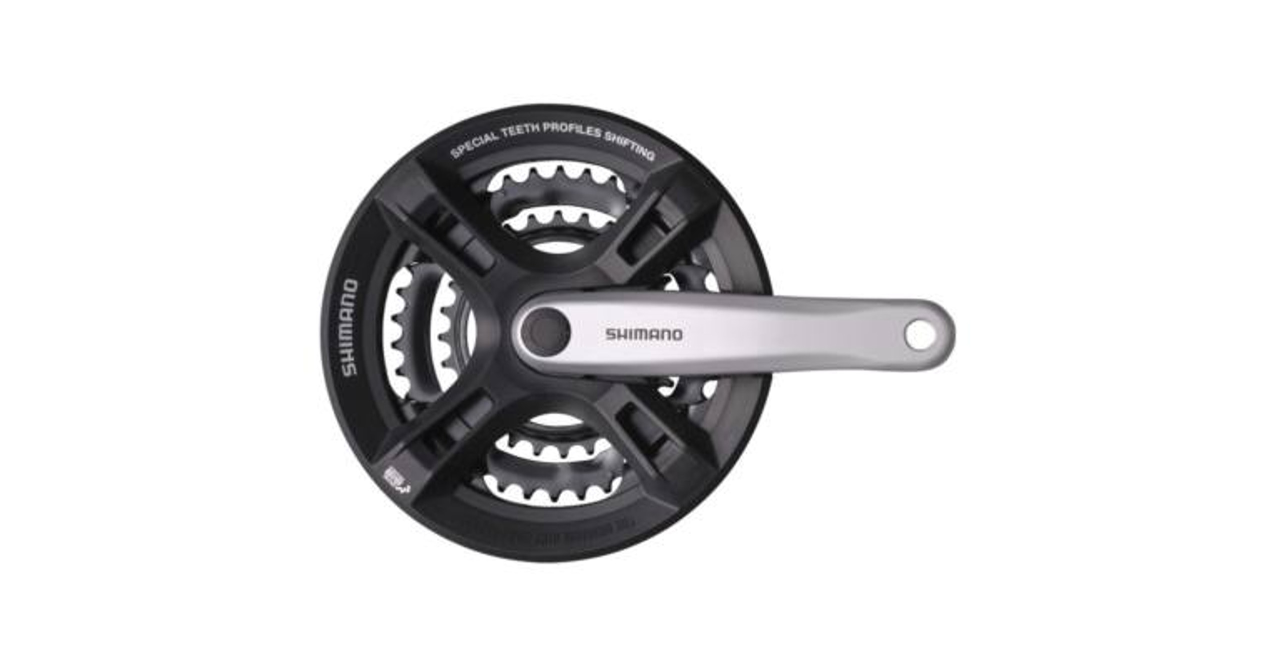 Shimano FC-M171 MTB hajtómű négyzetkúpos 42/34/24-es fogszám, 175mm-es ...
